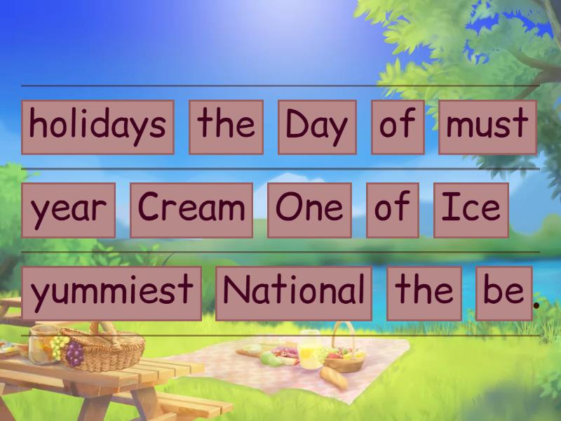 Module: Ice cream - Unjumble