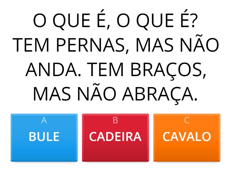 O QUE É, O QUE É? - Questionário