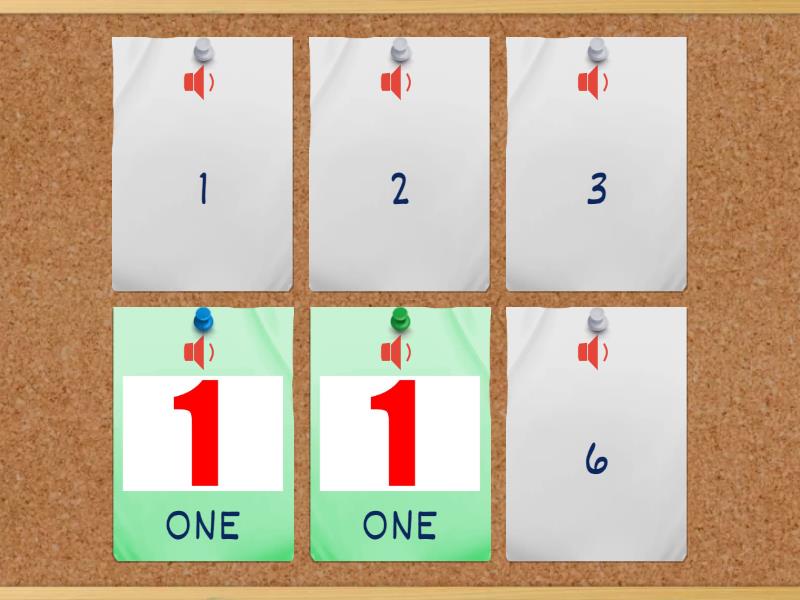 NUMBERS - Matching pairs