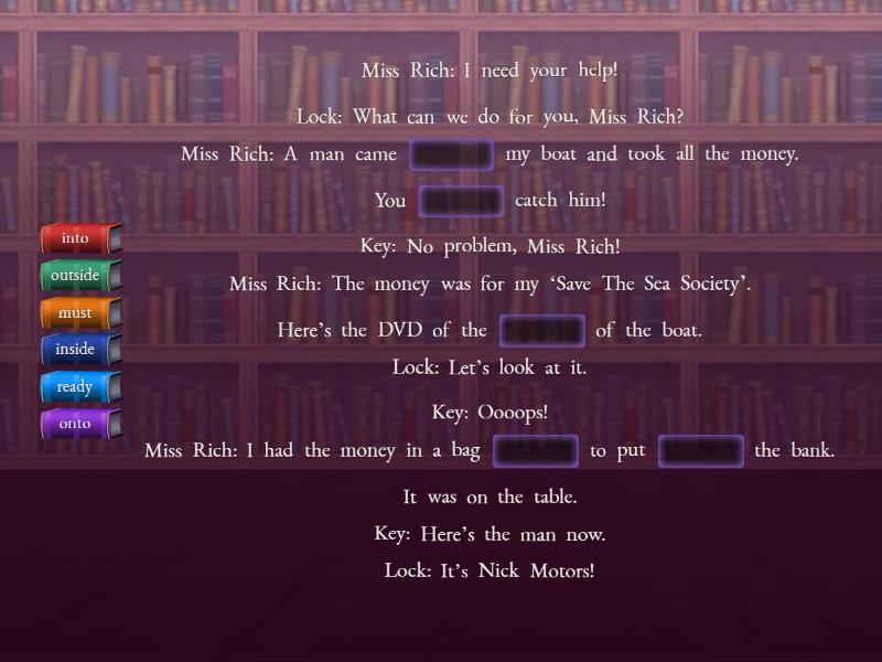 Kid's Box 4 Unit 6 Story - Complete the sentence