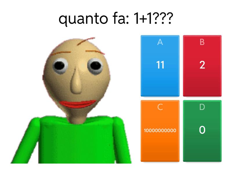 Baldi's math - Quiz