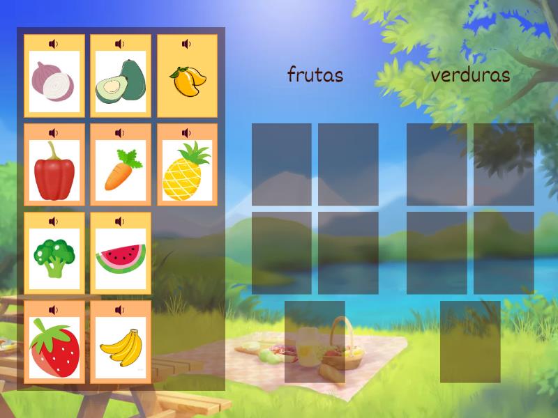 Clasificación de Frutas y verduras - Group sort