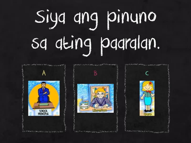 Mga Tauhan sa Paaralan - Quiz