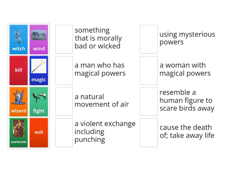 Wizard (vocab) - Match up