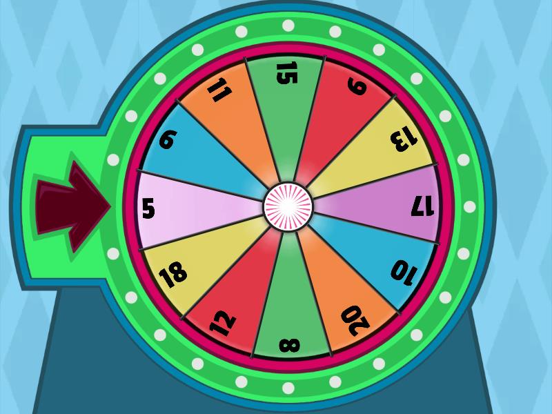 Count Backwards from - Spin the wheel