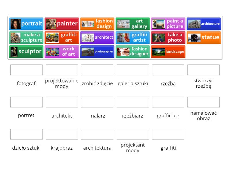 Visual arts - Match up