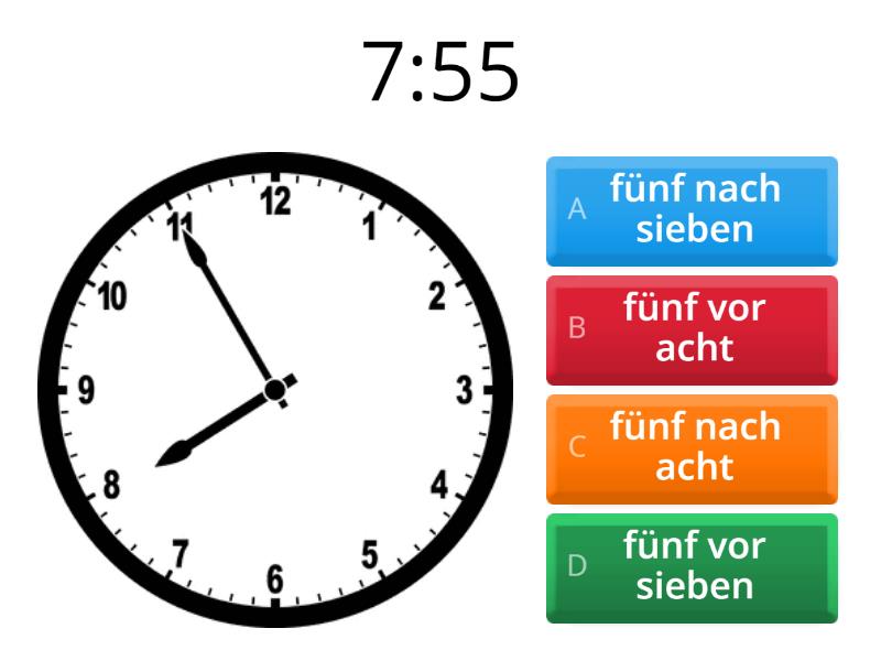 Uhrzeiten - Quiz