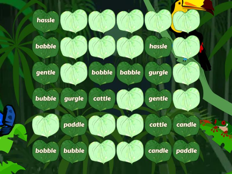 Turtle Words - CLE - Matching pairs