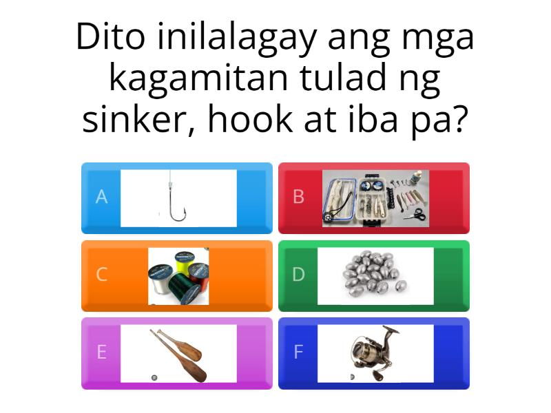 Mga kagamitan sa pangingisda - Quiz