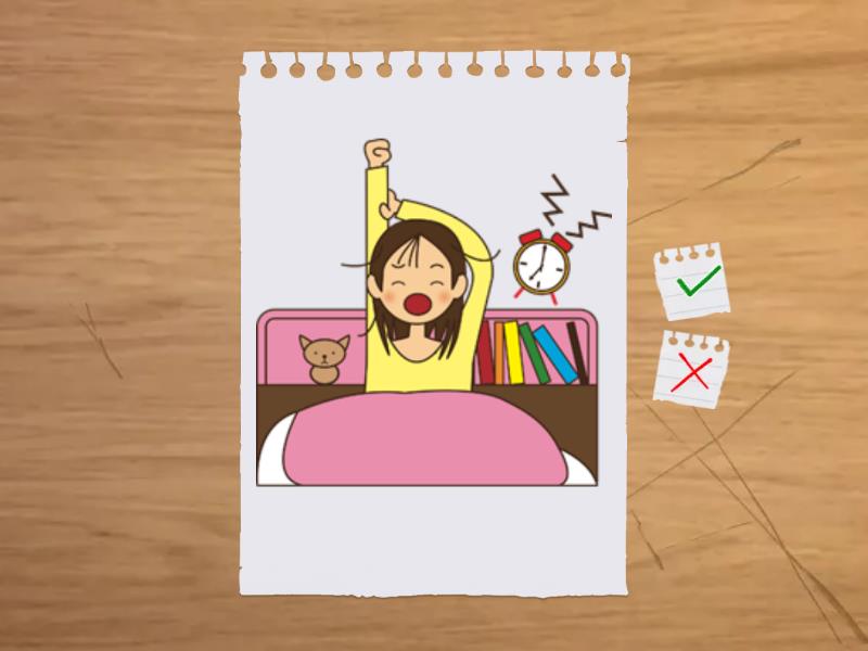 Daily routine - Flash cards