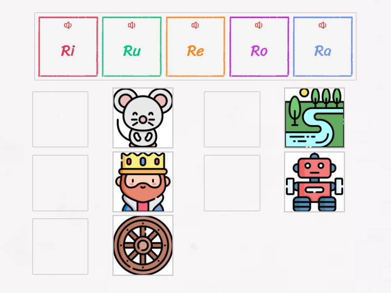 Silabas con R - Match up