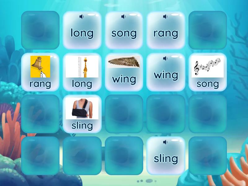 ng /ŋ/ – spelling rule - (UFLI Lesson 51) - Matching pairs