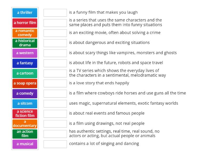 Film genres - Match up