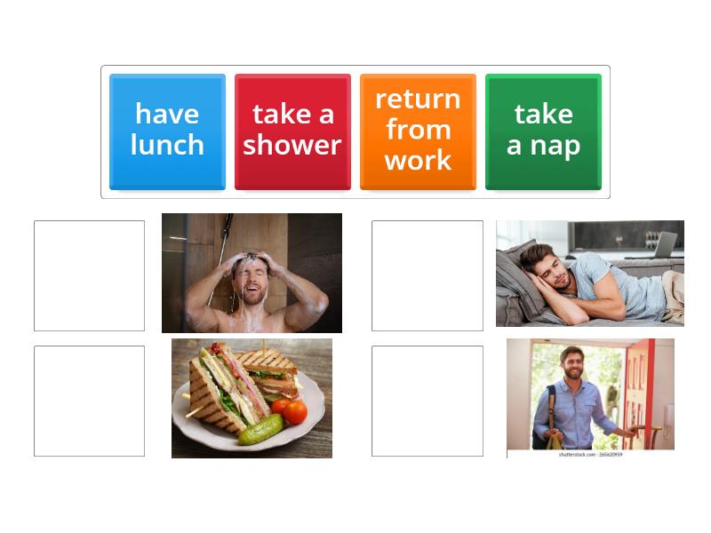 My Afternoon Routine - Match up