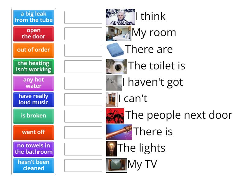 Hotel problems - Match up