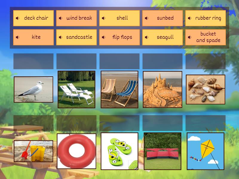 The seaside - Match up