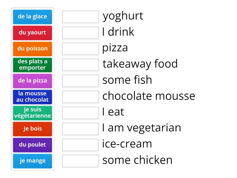 French food - Match up