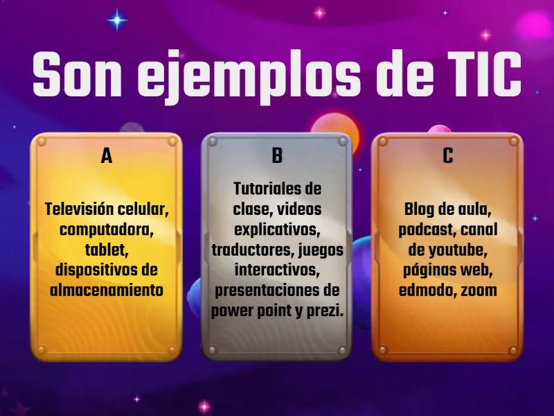 TIC, TAC, TEP - Quiz