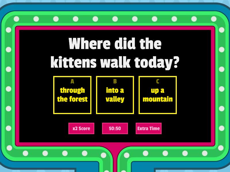 Lost Kittens 3 - Gameshow quiz