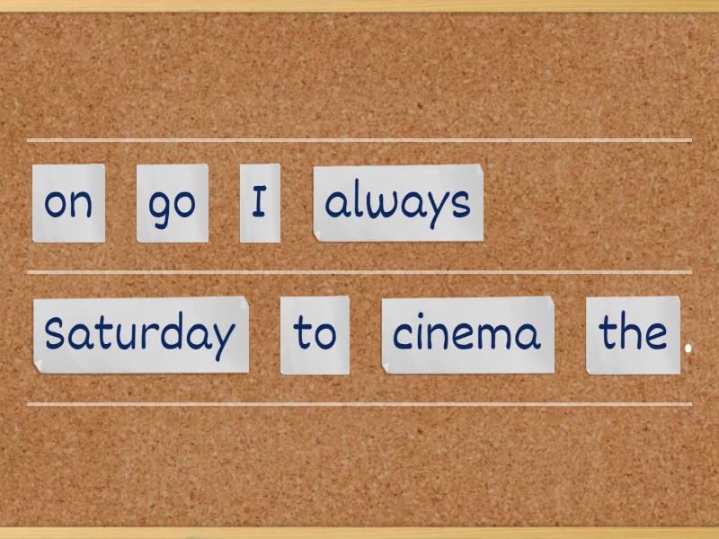 Present Simple - Unjumble