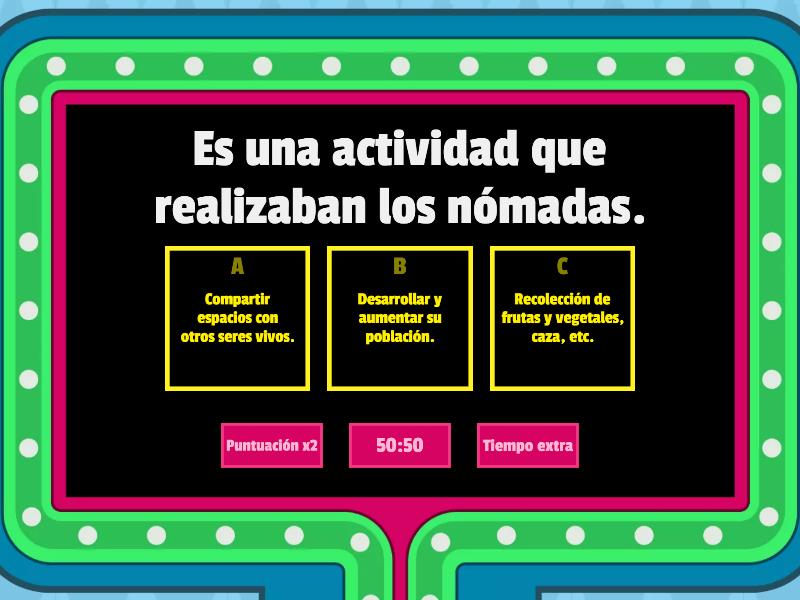 Repaso Ciencias Naturales 5to grado - Gameshow quiz