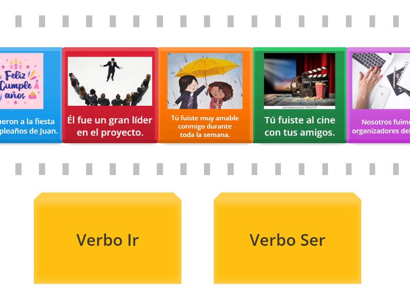 Preterito perfecto simple Ir y Ser - Speed sorting