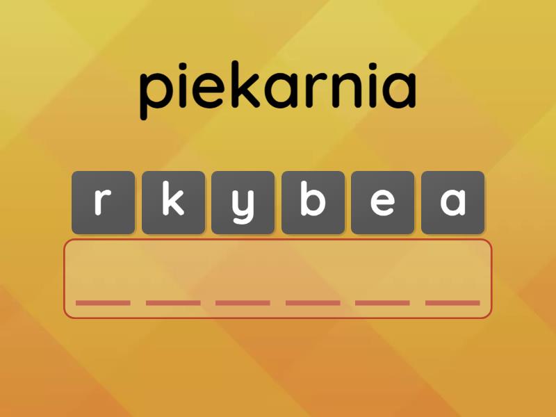 Types of shops () - Anagram