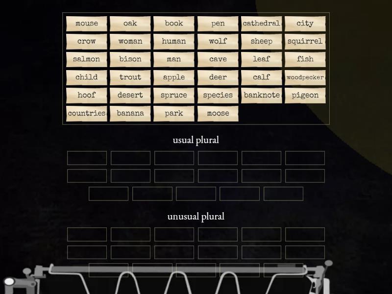 form 6 - plural forms - Group sort