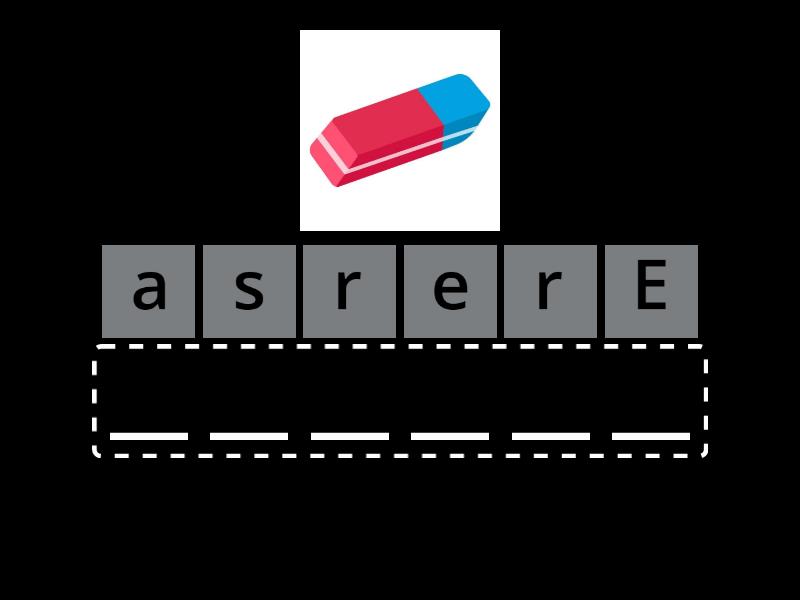 Vocabulary units 1-2 - Anagram