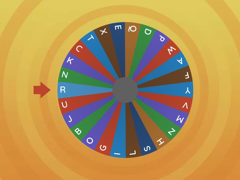 English alphabet - Spin the wheel