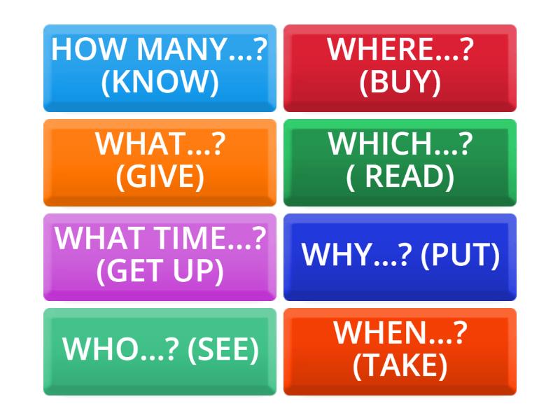 kb4, unit 6 Wh-question words - Flip tiles