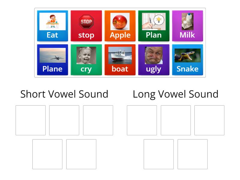 Short vs Long vowel sound - Group sort
