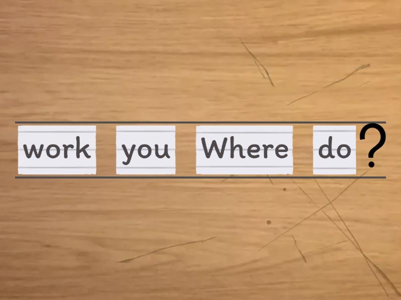 Special questions, Present Simple do vs does - Reordenar