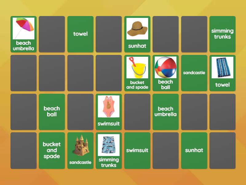 Beach - Matching pairs