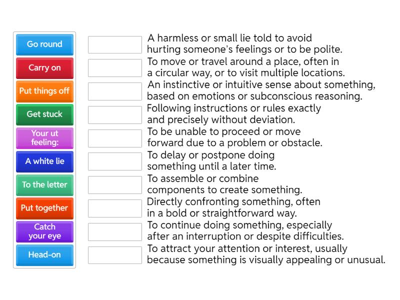 Personality test ef adv 1a - Match up