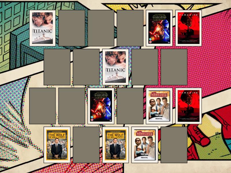 Movies and TV Series - Matching pairs