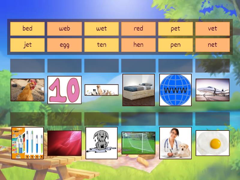 OPW2 U3 CVC words matching - Match up