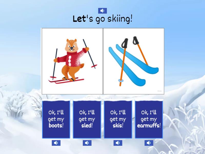 Let's go sledding! - Quiz