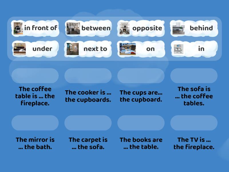 Prepositions of place - Match up