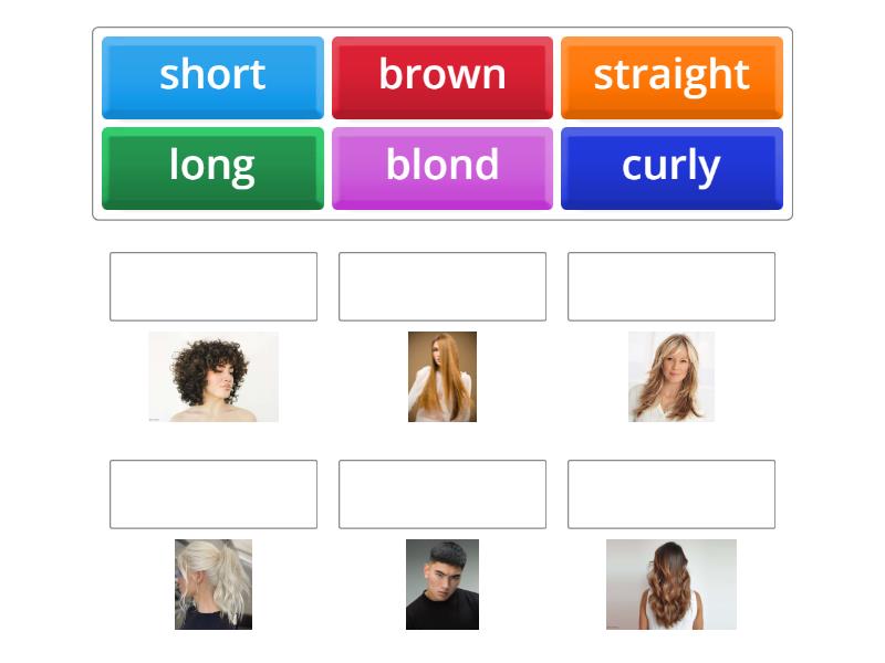 describing hair - Match up