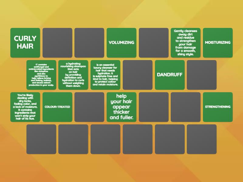 SHAMPOO TYPES - Matching pairs