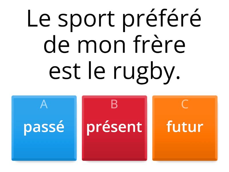 Passé composé, futur proche, présent - Quiz