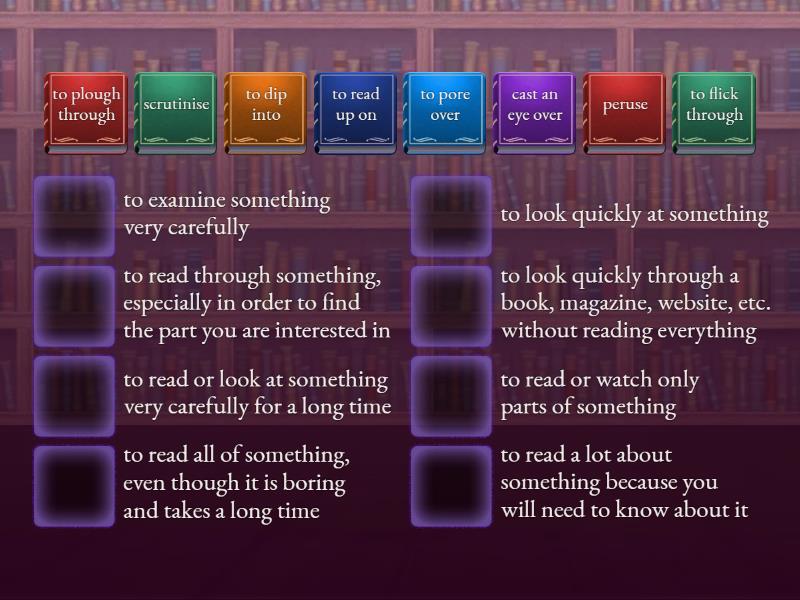 reading - Match up