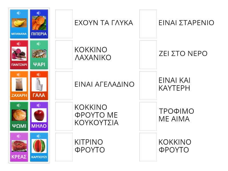 ΤΡΟΦΙΜΑ - Match up