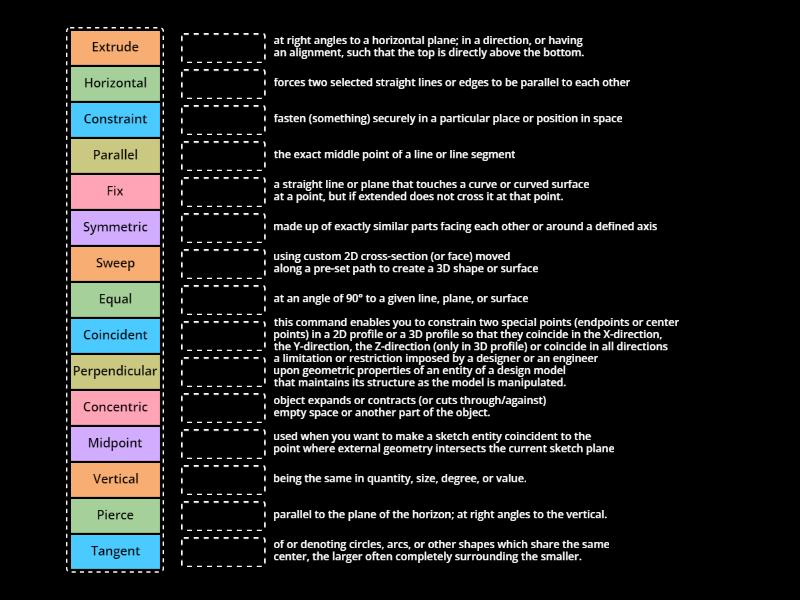 CAD Commands - Une las parejas
