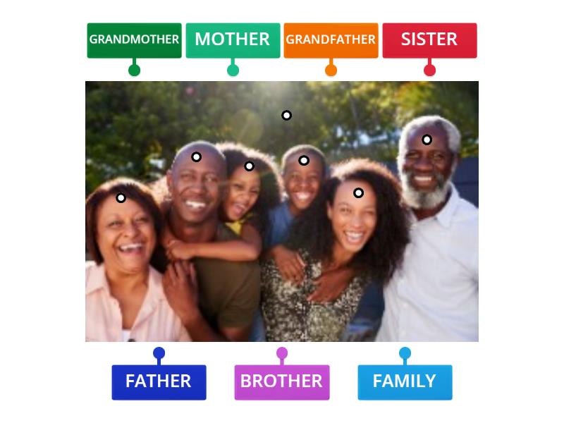 Family - Labelled diagram