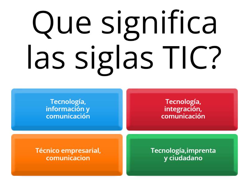 Habilidades Tic para el aprendizaje - Quiz