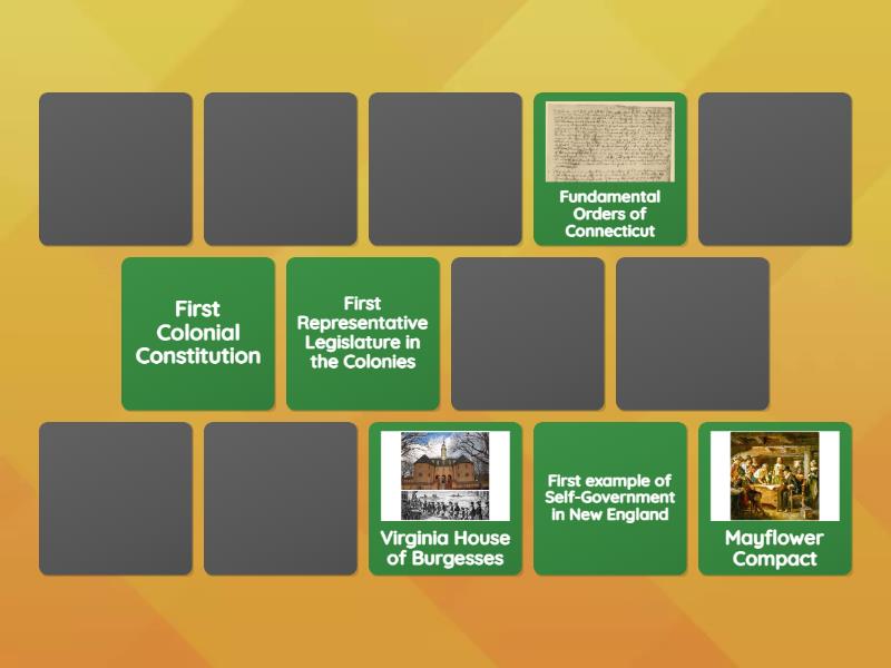 Mercantilism, Salutary Neglect, Rep Govt - Matching pairs