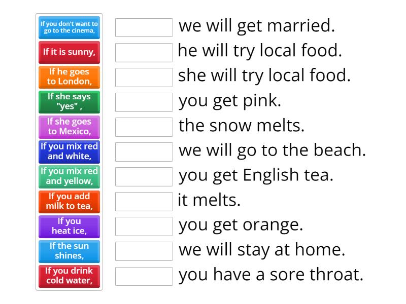 conditional 0,1 - Match up