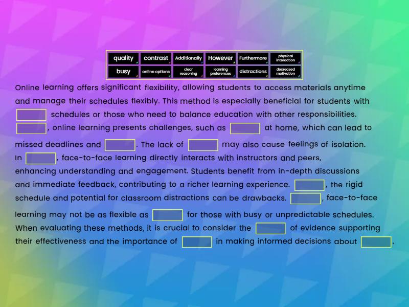 Review and Revise - Complete the sentence